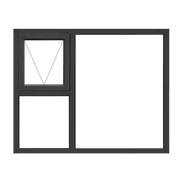 uPVC Window - Top Hung 1490 x 1190 Painted Frame | Double Glazed